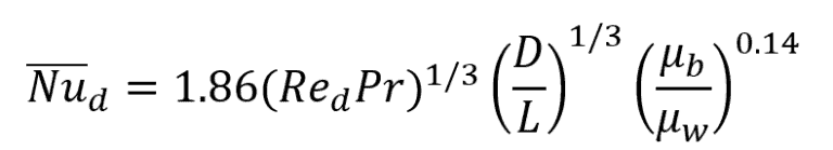 Nusselt Number for Laminar Pipe Flow: Heat Transfer in Low Velocity ...